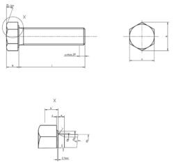 DIN EN 24017 – Hex Bolts Full Thread / Metric Hexagon Head Cap Screws ...