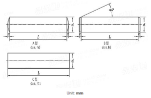 ISO 2338 Dowel Pins – Metric Cylinder Parallel Pins & Solid Pins, m6, h8, h11 | Parts4world