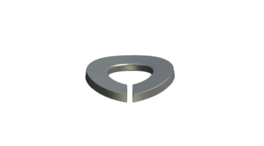UNI 8839 curved Split Spring Lock Washers – Metric helical spring ...