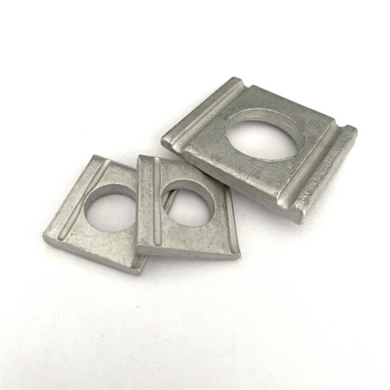 UNI 6598 square taper washers for U section – Double slot square ...